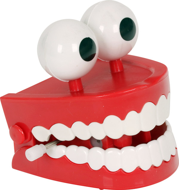 Klaprende gebis med øjne, kun 20,- Mere for pengene!