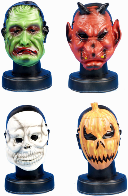 Halloween maske, kun 40,- Mere for pengene!