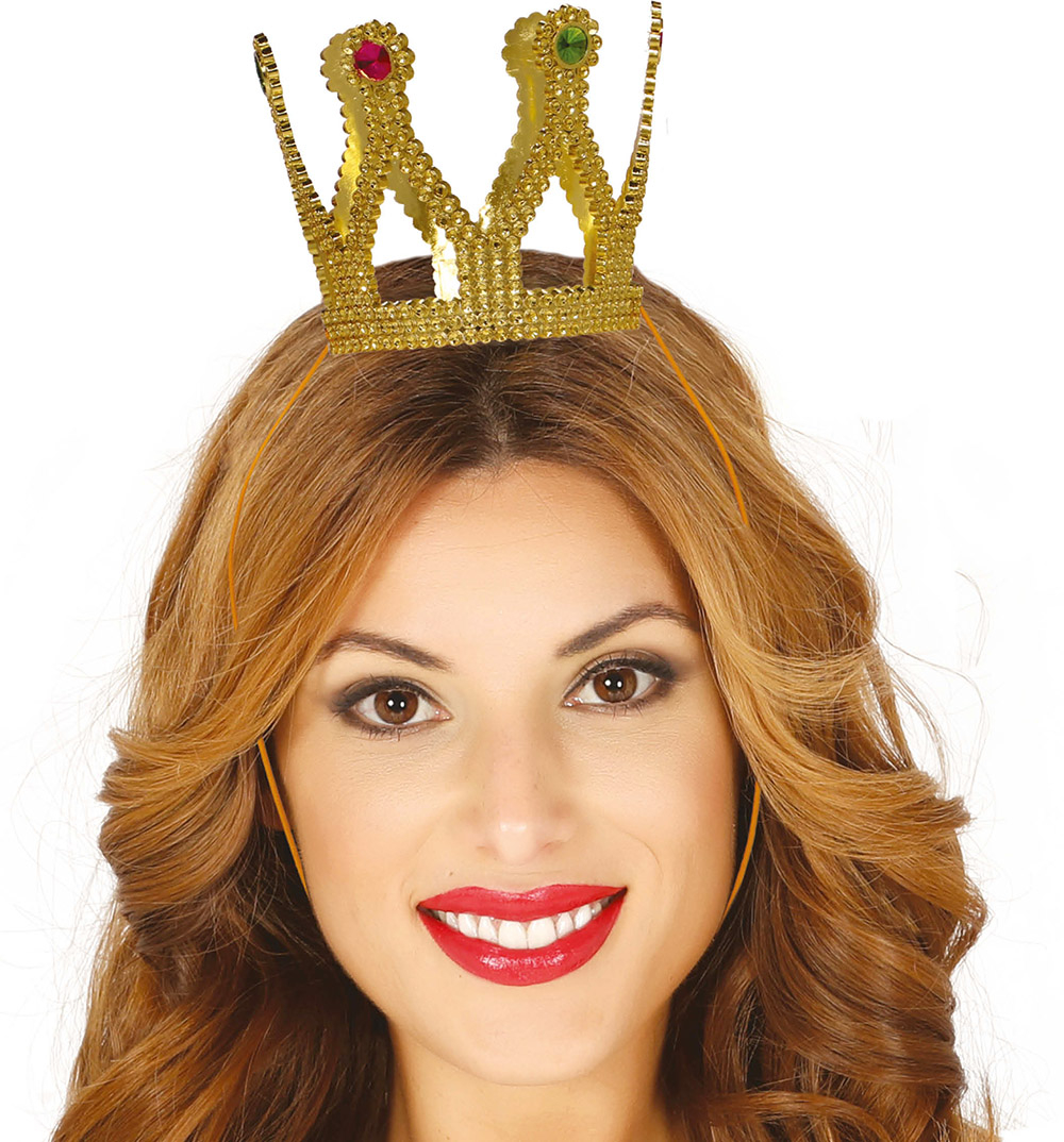 Prinsesse krone guld, kun 20,- Mere for pengene!
