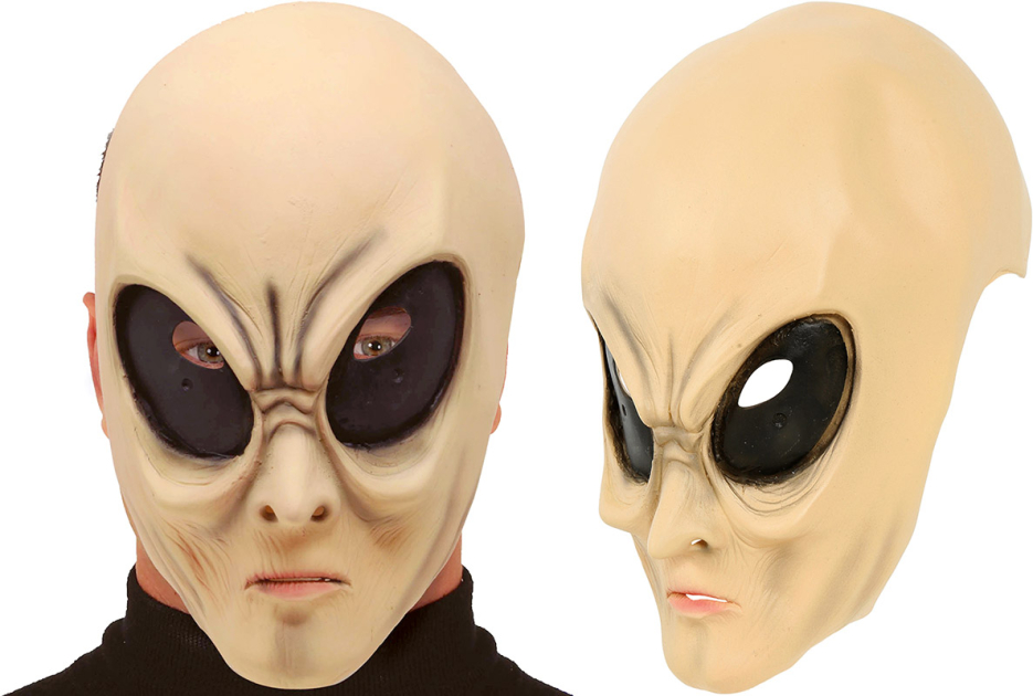 Alien latex maske, kun 195,- Mere for pengene!