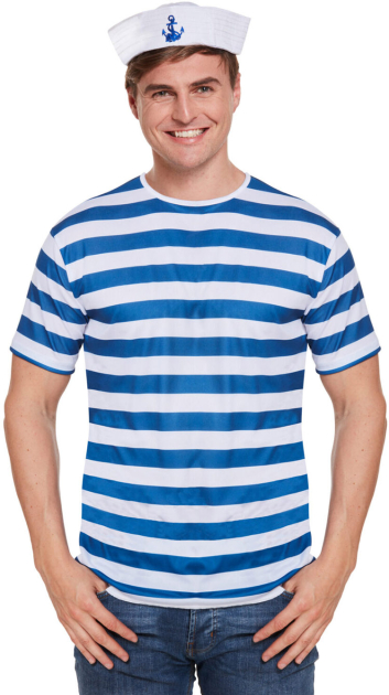 Matros trøje stribet, blå/hvid, kun 99,- Mere for pengene!